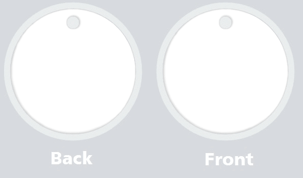 Personalised Double Sided Circle Photo Plastic Keyring – Personalised ...